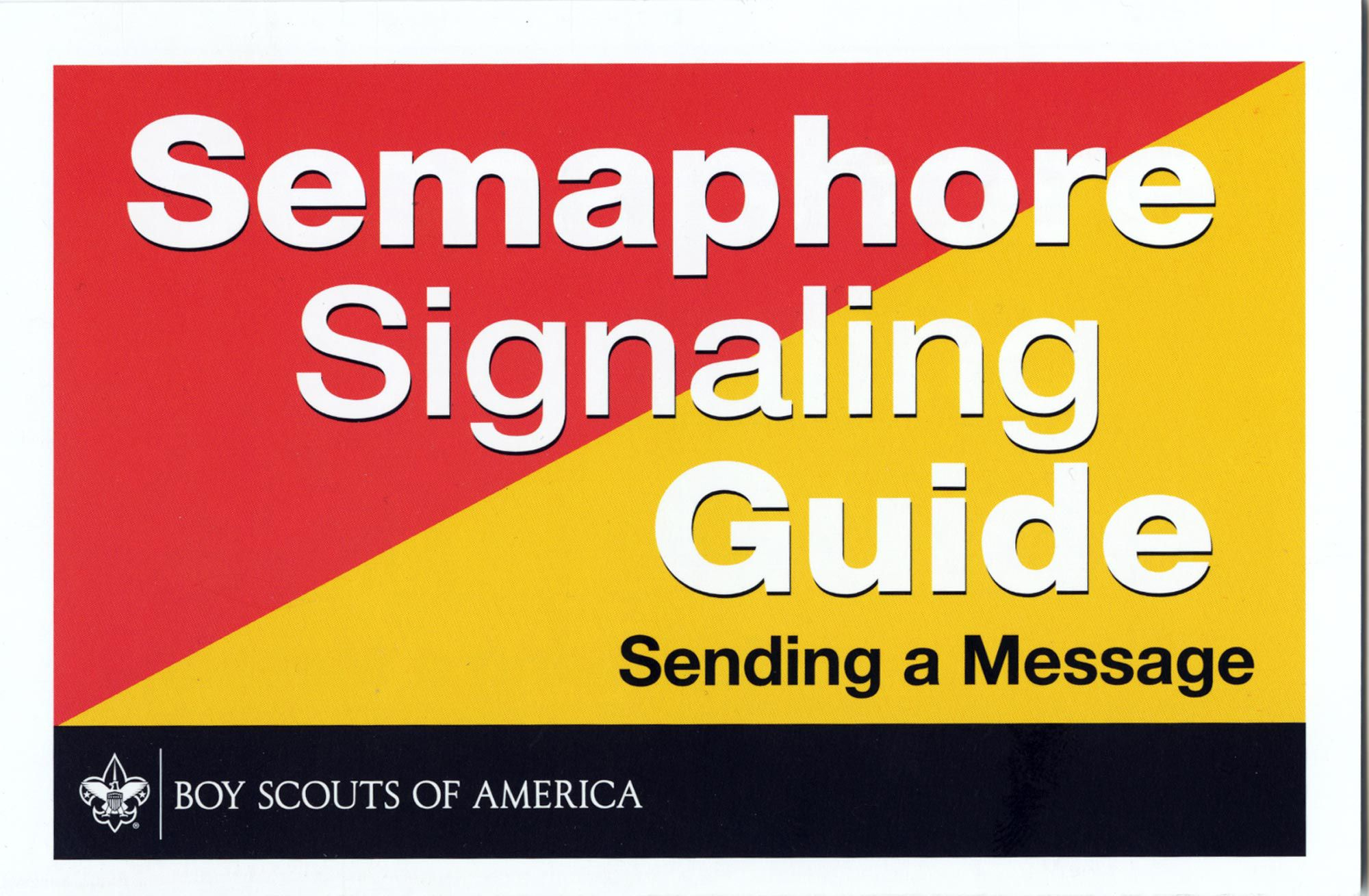Semaphore Chart Pocket Card - Official Scouting America Scout Shop
