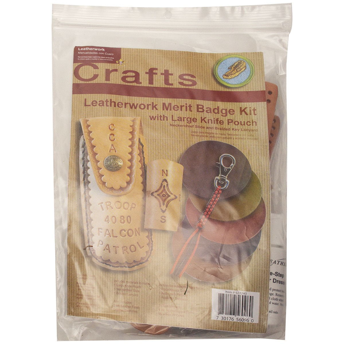 Leatherwork All In One Merit Badge Knife Sheath Craft Kit - Official ...